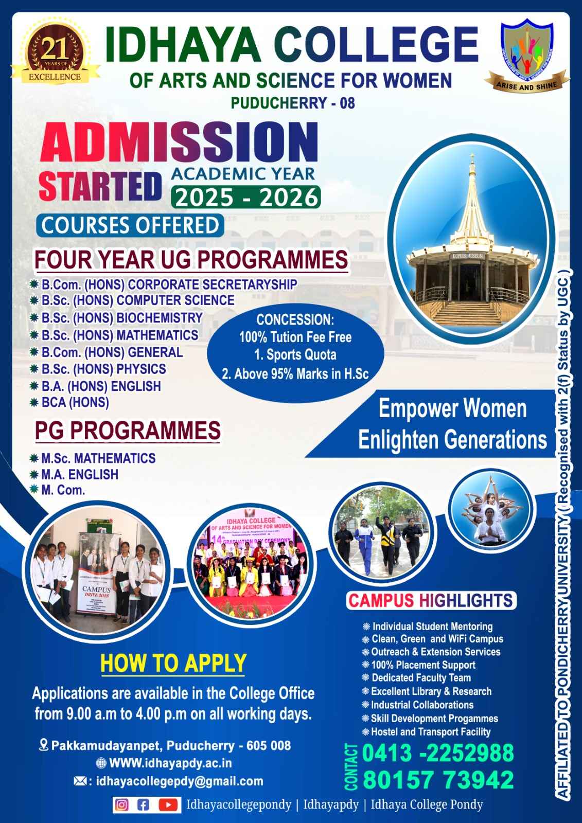 Idhaya College of Arts and Science for Women, Pondicherry